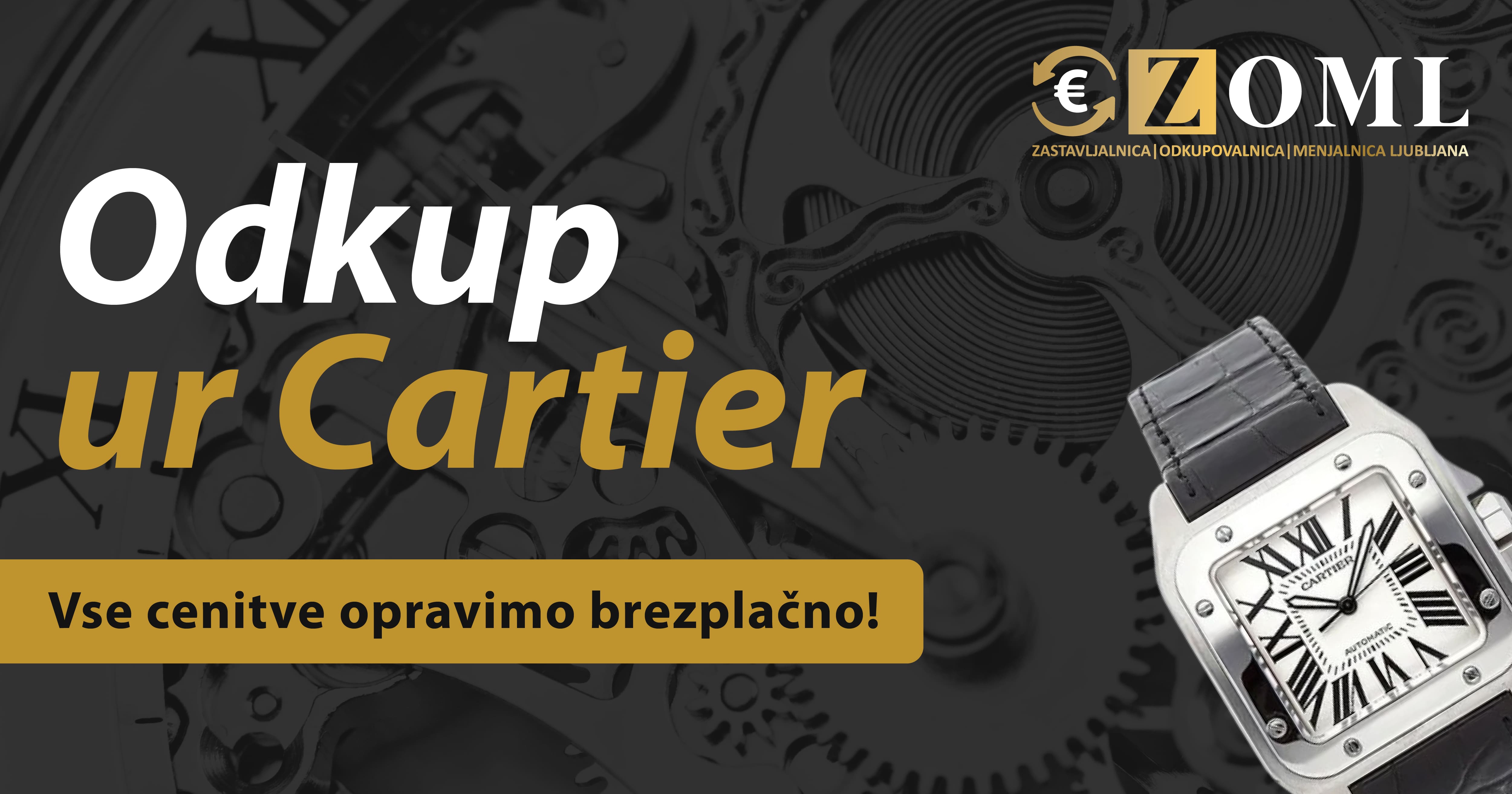 Odkup ur Cartier | Strokovna ocena in poštena ponudba